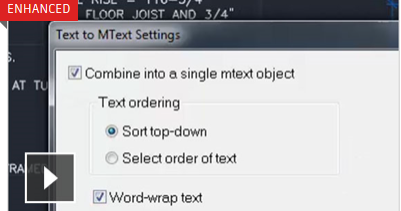 What New in AutoCAD?: Text to Multiline Text AutoCAD 2018