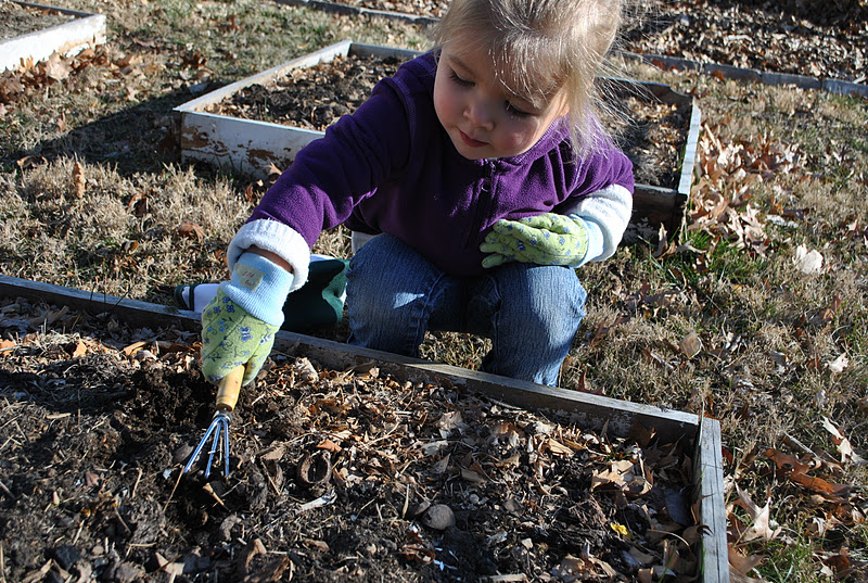 The Iowa Farmer's Wife: Outdoor Play: Digging in the Winter Garden