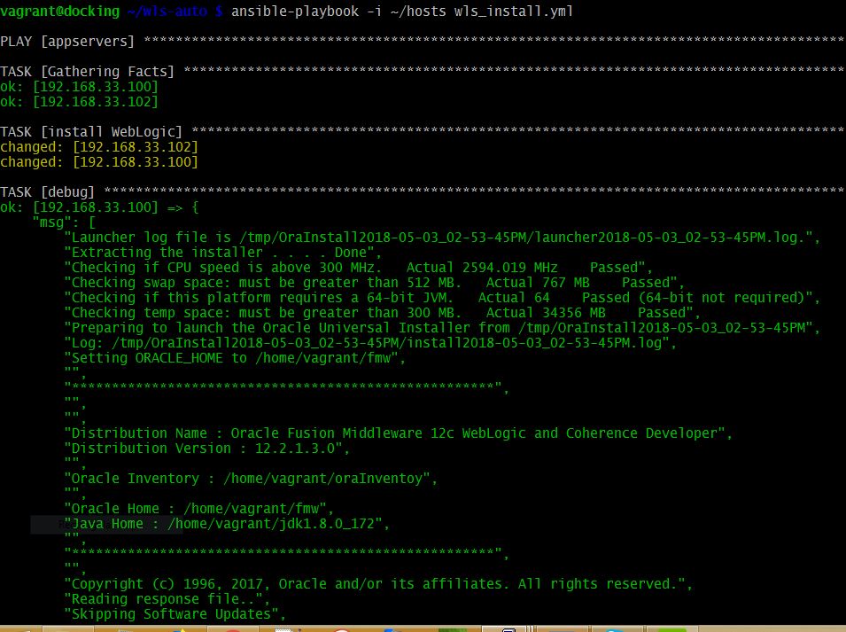 WebLogic Admin Tricks & Tips: Ansible automation for WebLogic - Part 3 installation of WebLogic ...
