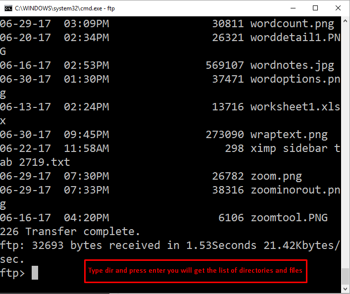 COMMAND PROMPT FTP - RAMESH'S BLOG