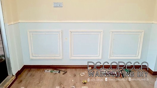 aku bukan bidadari: #TIPS Pasang Wainscoting : Pasang wainscoting dulu ...