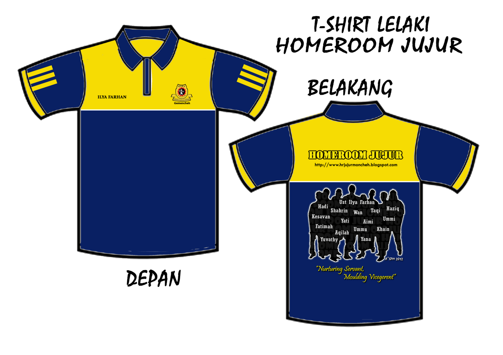 HR JUJUR MONCHEH: Baju Rasmi Homeroom 5 Jujur 2012