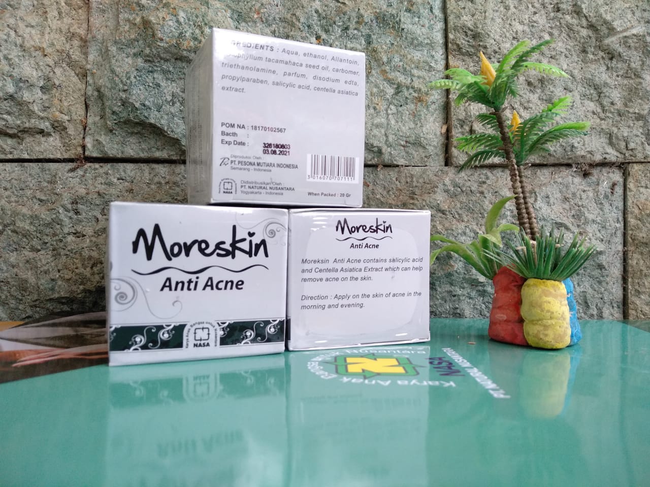 MORESKIN ANTI ACNE (Cream Penghilang / Krim Pencegah Jerawat Ampuh) - PRODUK NASA