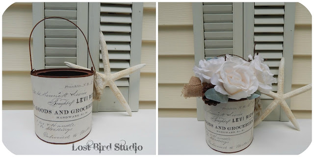Lost Bird Studio: Rusty Paint Can Repurposed