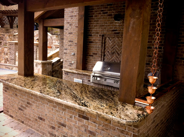 The Granite Gurus: Pool House & Outdoor BBQ