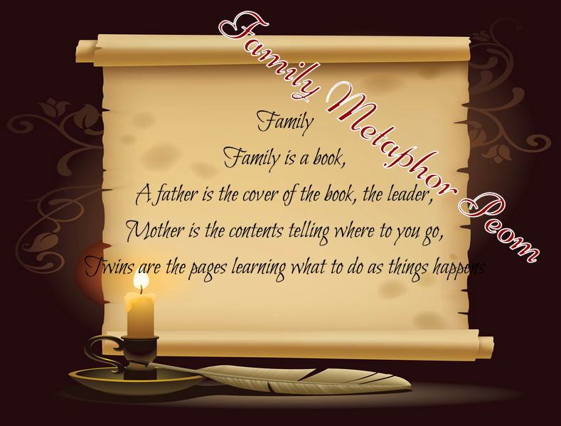 Edwina @ Tamaki Primary School: Family Metaphor Poem