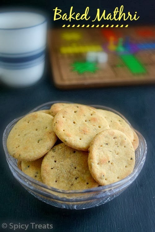 Spicy Treats: Baked Mathri / Baked Methi Mathri / Methi Ki Mathri