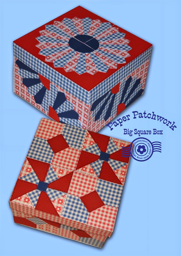 The Papercraft Post: Big Square Box: Paper Patchwork