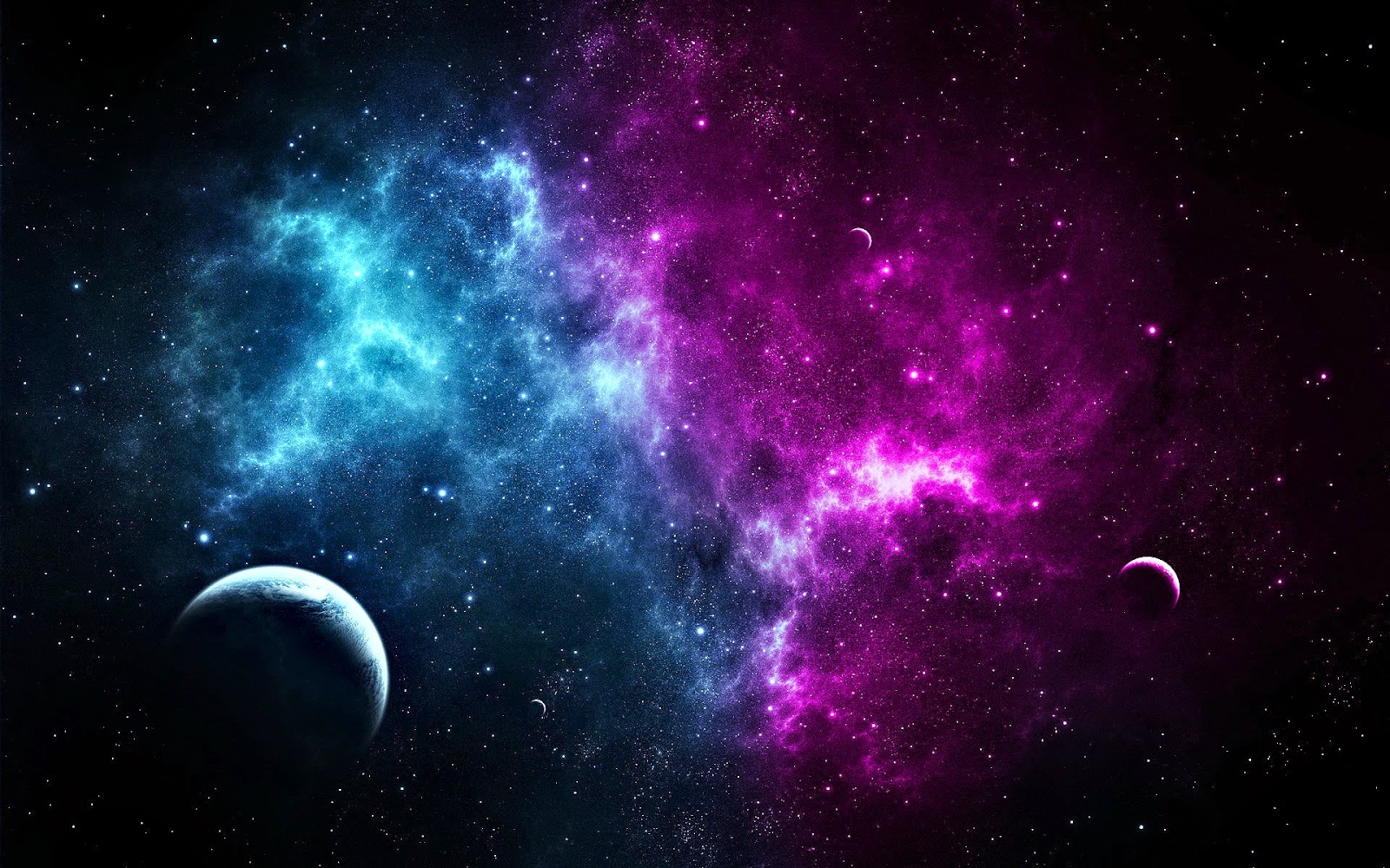 Purple And Blue Space Wallpaper - Best Cool Wallpaper Collections