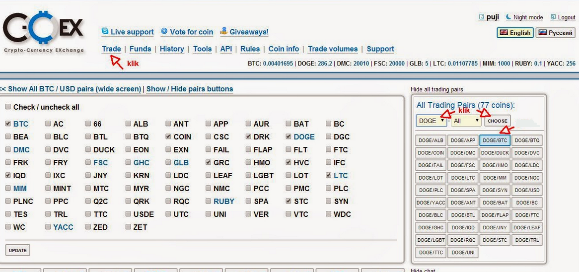 Full Cryptocurrency Trading Guide on Exchange C-CEX | BITCOINVESTA