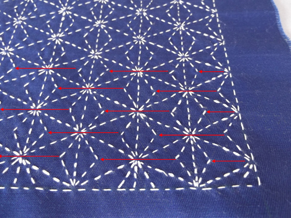 Textile Arts Now: Sashiko tutorial 02: Asa-No-Ha