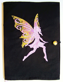 Be True Crafts: Three Machine Emboridered Composition Notebook Covers