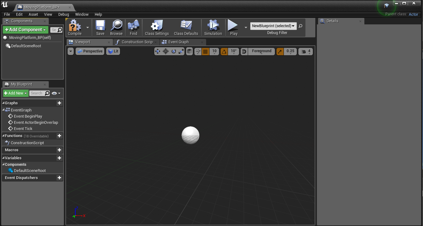 My First 2D Game in UE4: Moving Platforms and Blueprints ...