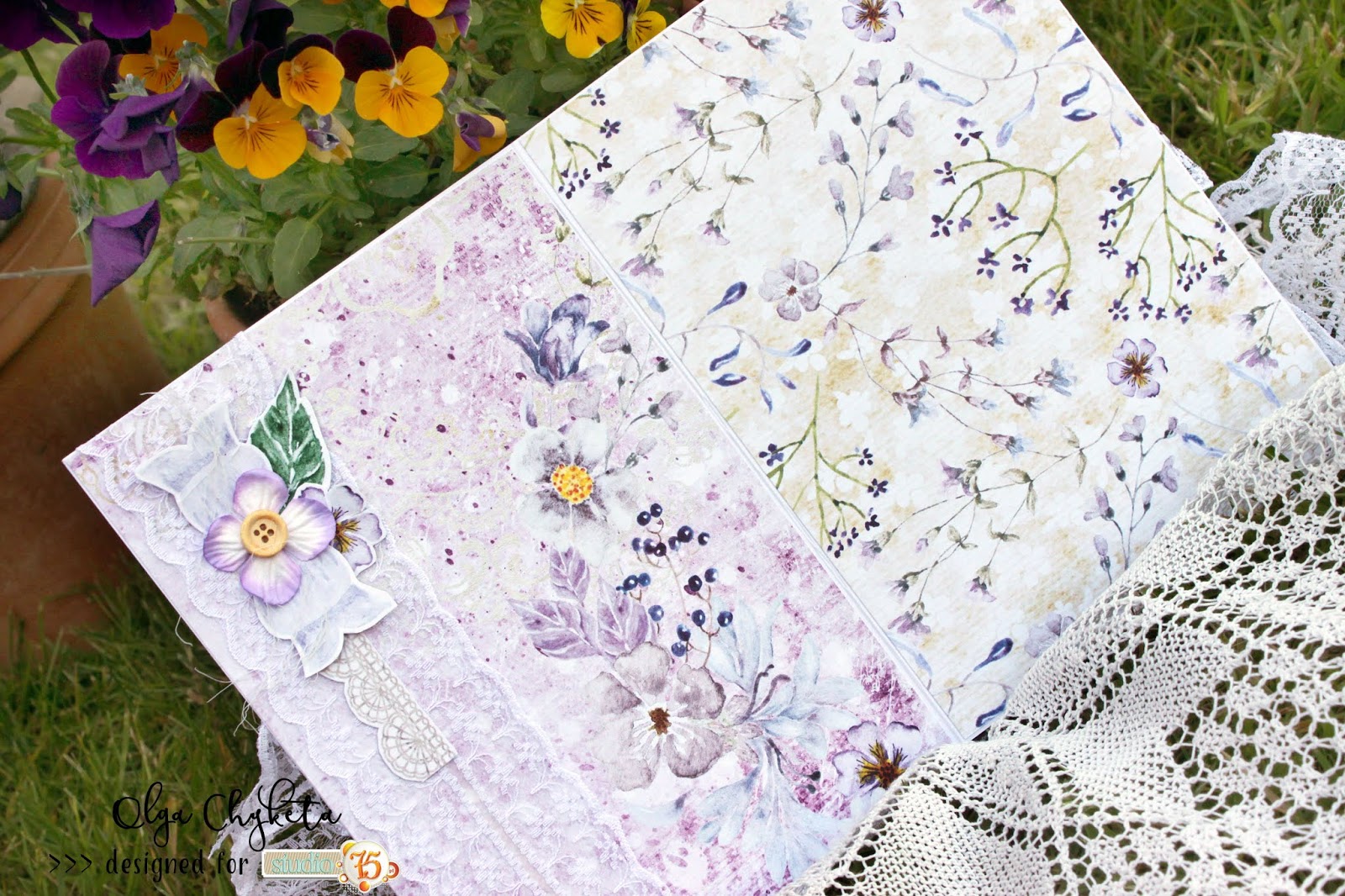 Blog studio75.pl: Wakacyjny Mini Album z kolekcji Violet Love / Summer ...