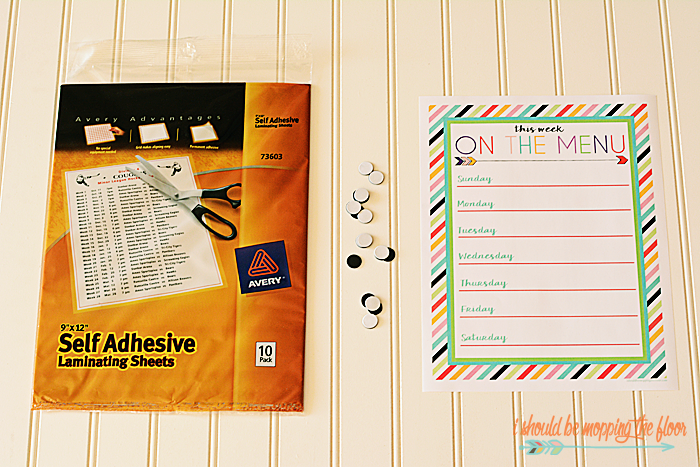 Free Printable Menus | i should be mopping the floor