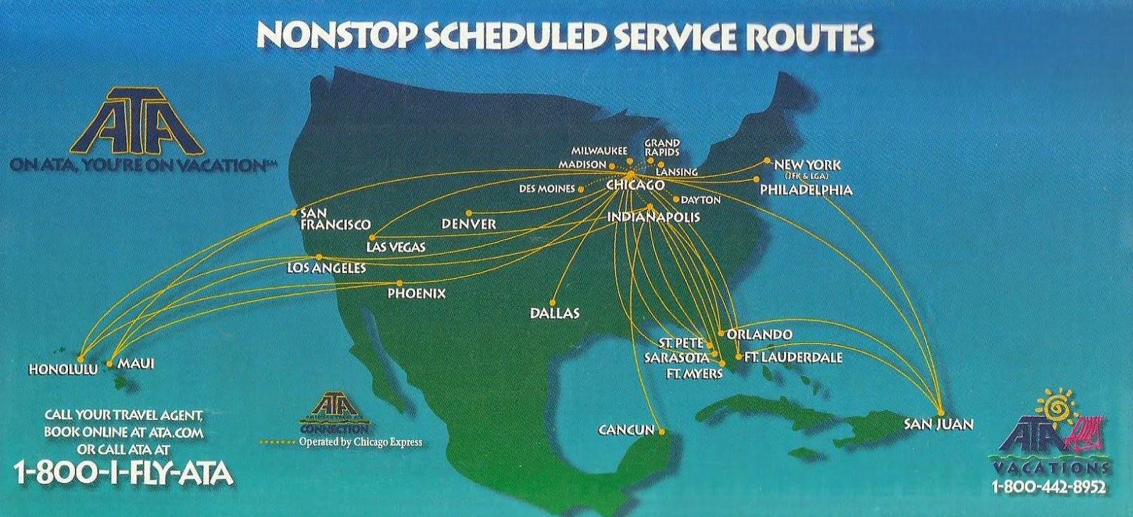Airline memorabilia: ATA American Trans Air (1999)