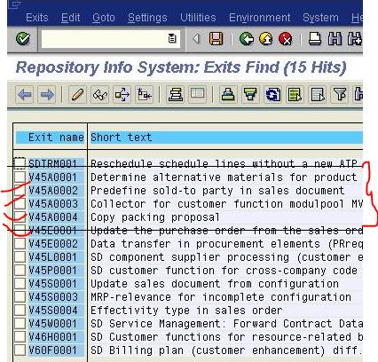 How to Find SAP User Exits and Customer Exits