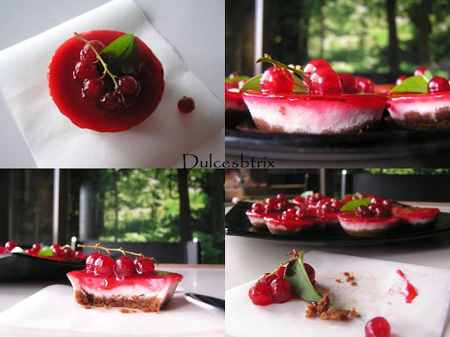 Dulces Btrix: Minichesse cake de grosellas