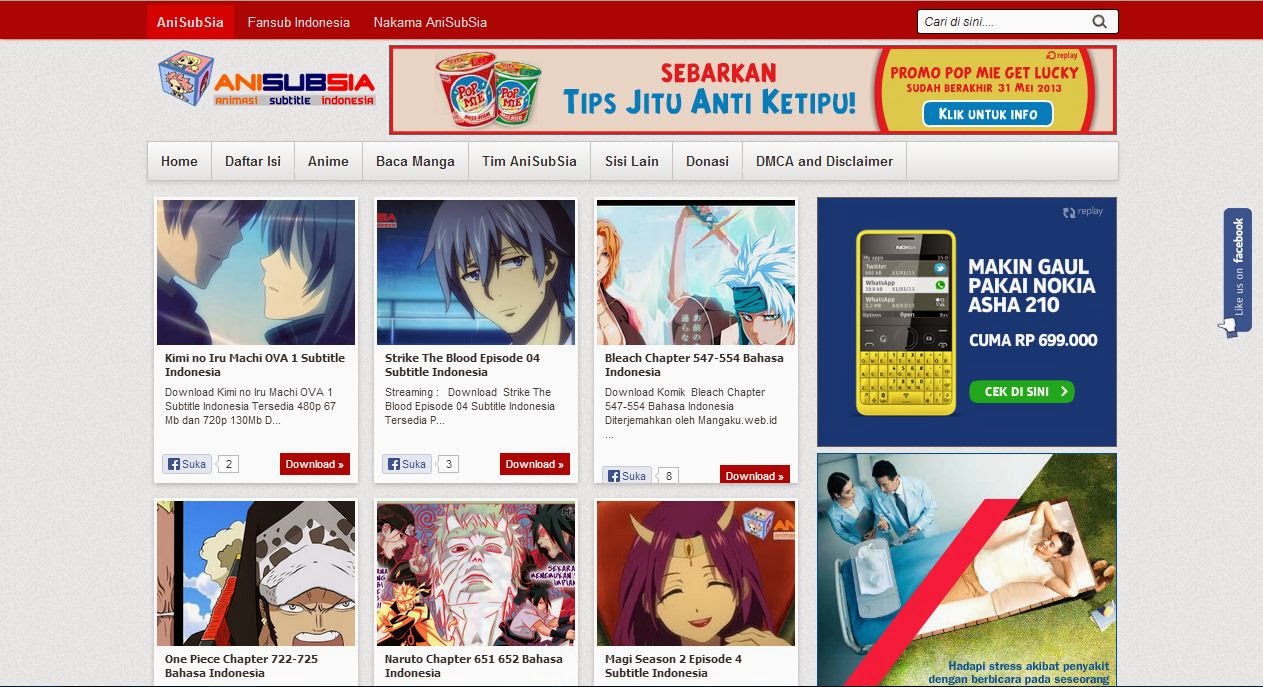 ZETSURYU FAMILY: Websites Untuk Download Anime Subtitle Indonesia
