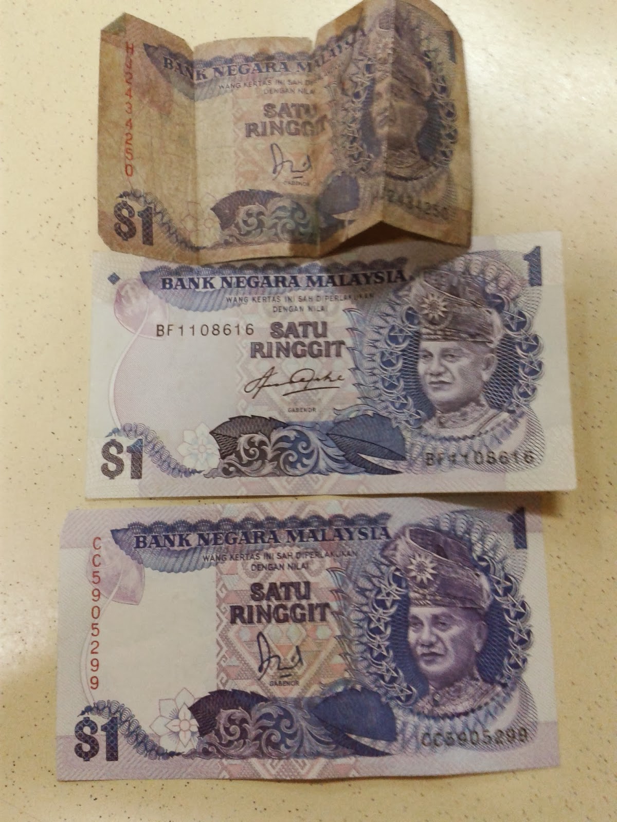 Ku Ternganga...: Duit seringgit lama yang grande.