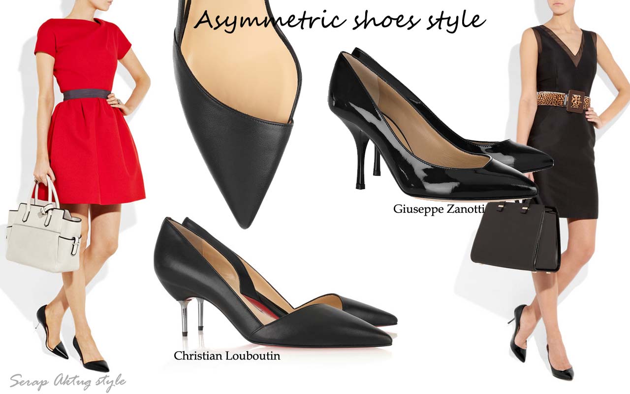 serapaktugleathergoods: Asymmetrical pumps style