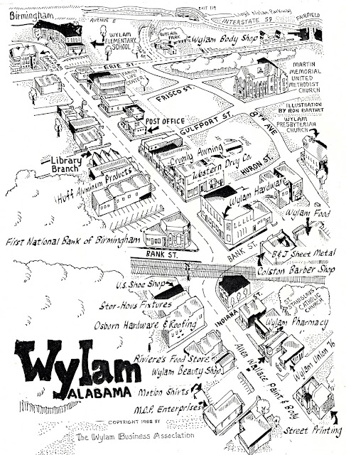 The Barthet Gallery: Wylam Pictorial Map
