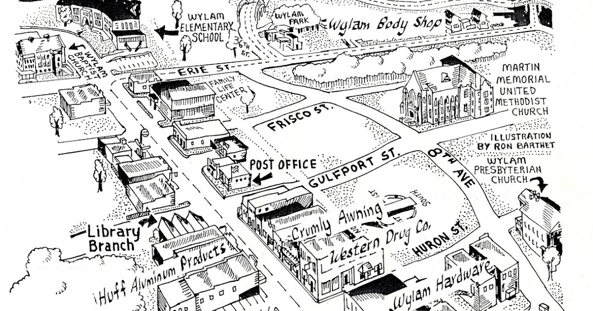 The Barthet Gallery: Wylam Pictorial Map
