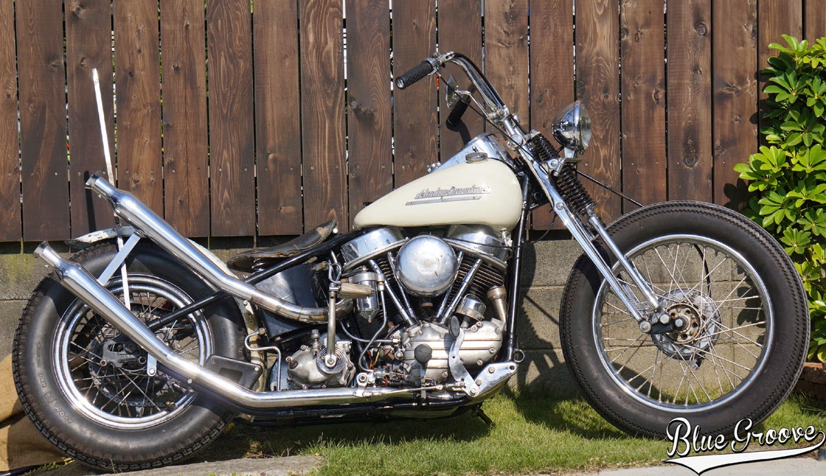 BLUE GROOVE SHOP BLOG: - SOLD - 55`PANHEAD FLH BOBBER