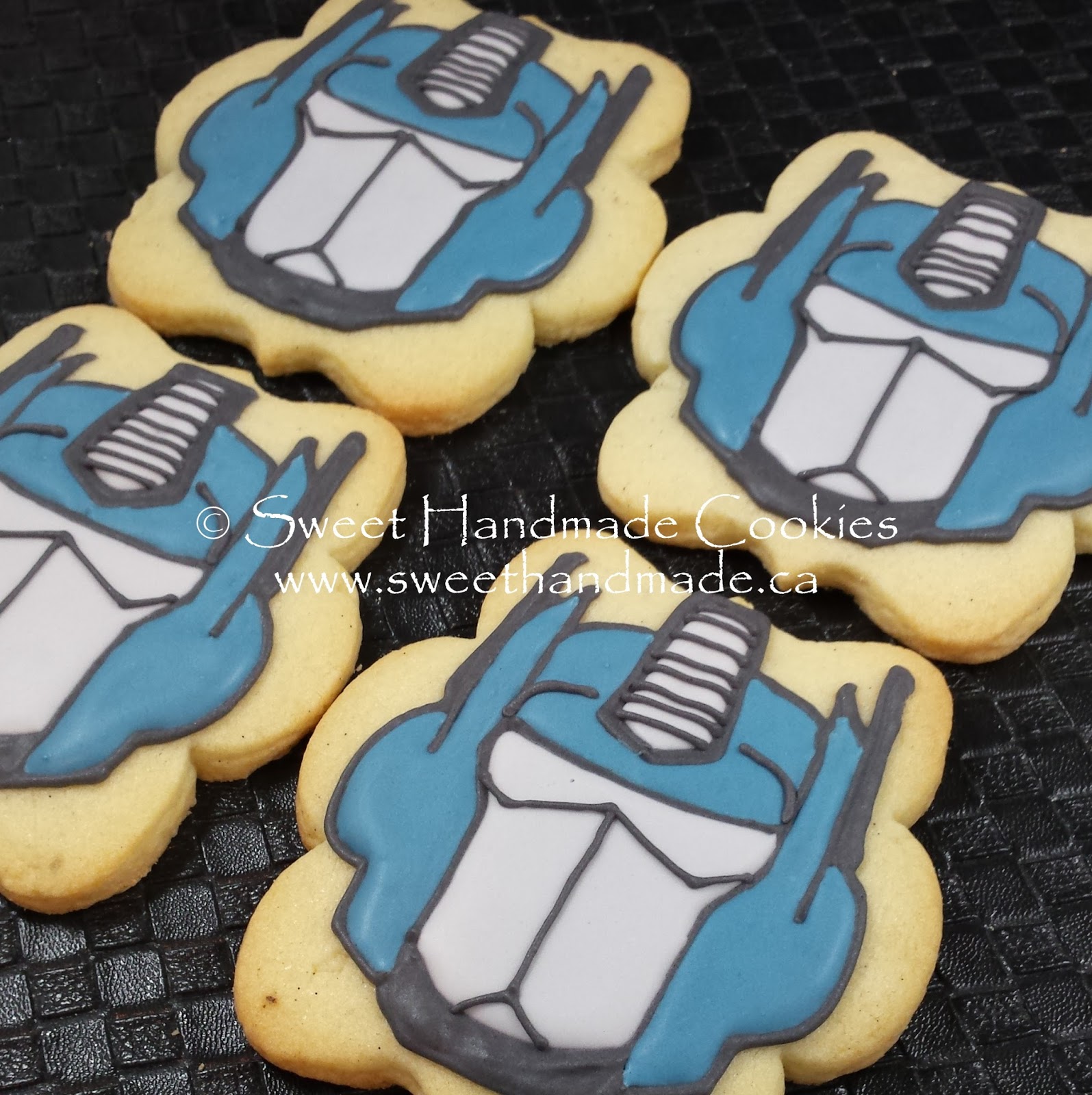 Sweet Handmade Cookies: Transformer Bumblebee and Optimus Prime Cookies