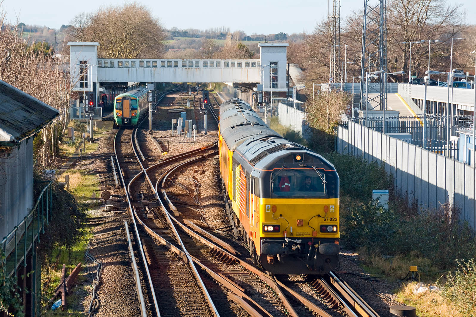 47s and other Classic Power at Southampton: Test train, Havant, 16th ...