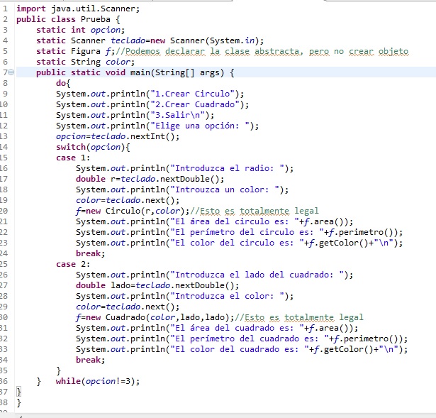 Programacion Orientada a Objetos: Clases Abstractas