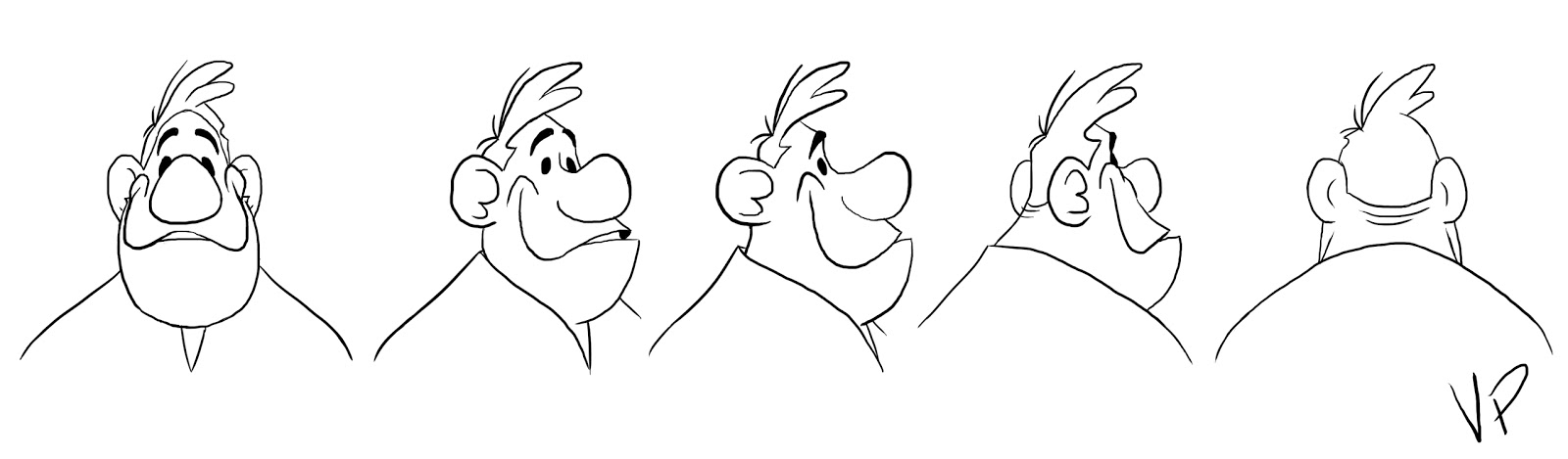 Victor Preto's Art Work: Character Head Turn