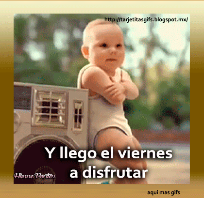 Tarjetitas en Gifs: frases de viernes
