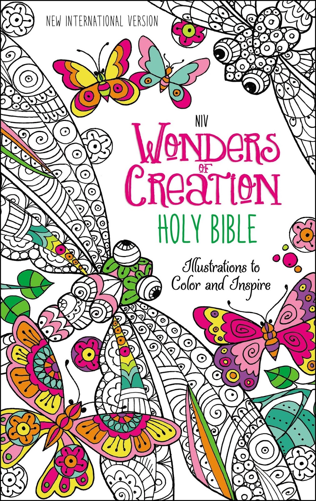 NIV Wonders of Creation Holy Bible: Illustrations to Color and Inspire ...