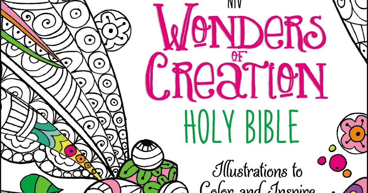 NIV Wonders of Creation Holy Bible: Illustrations to Color and Inspire ...