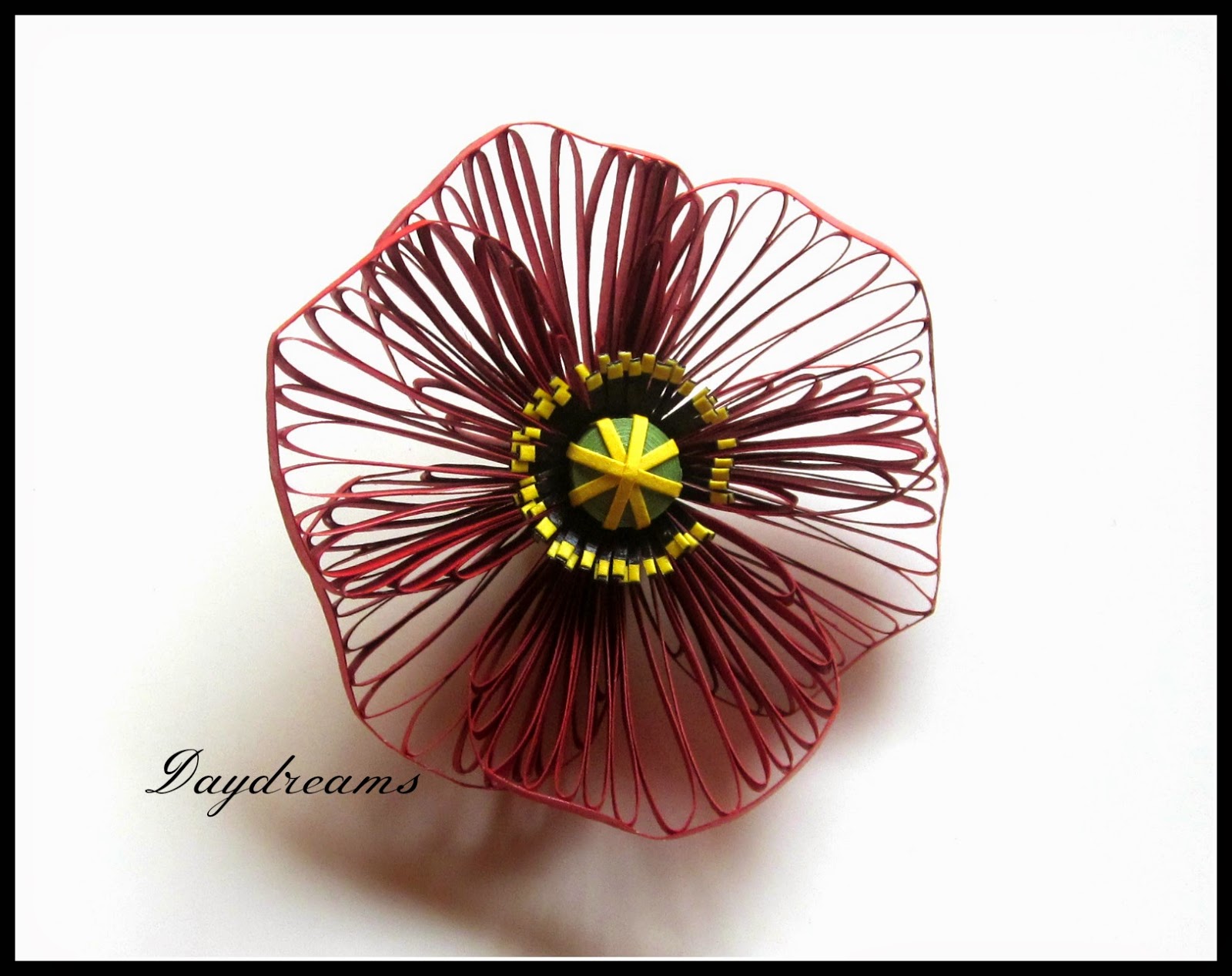 DAYDREAMS: Quilled poppies