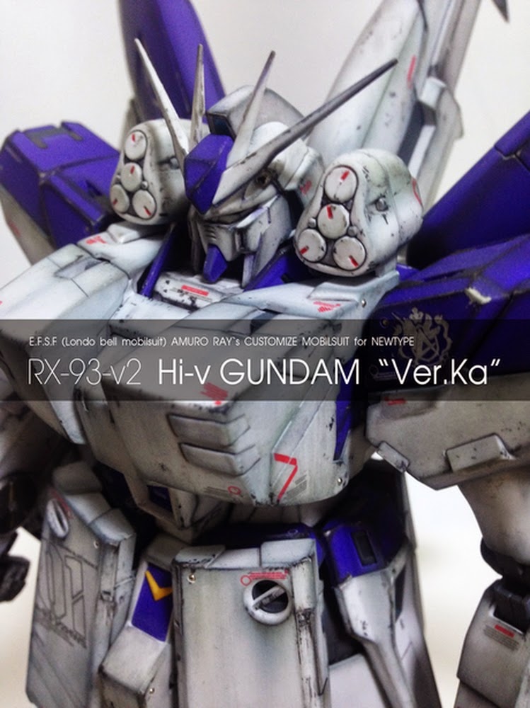 Painted Build: MG 1/100 RX-93-v2 Hi-nu HWS Ver. Ka