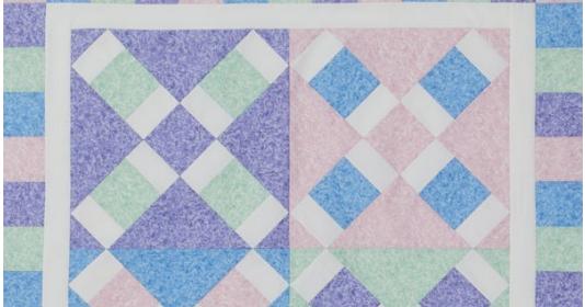 Inspired by Fabric: Free pastel baby quilt pattern