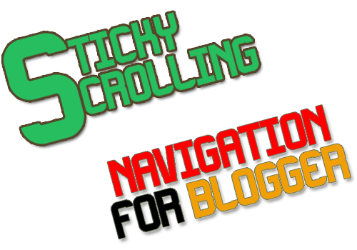 Sticky Scrolling Site Navigation Bar For Blogger ~ My Blogger Lab