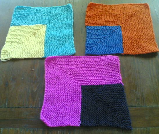 Knitting Galore: How To Knit A Mitered Square