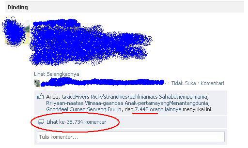 Cara agar status FB ( Facebook ) di like / disukai banyak orang ...