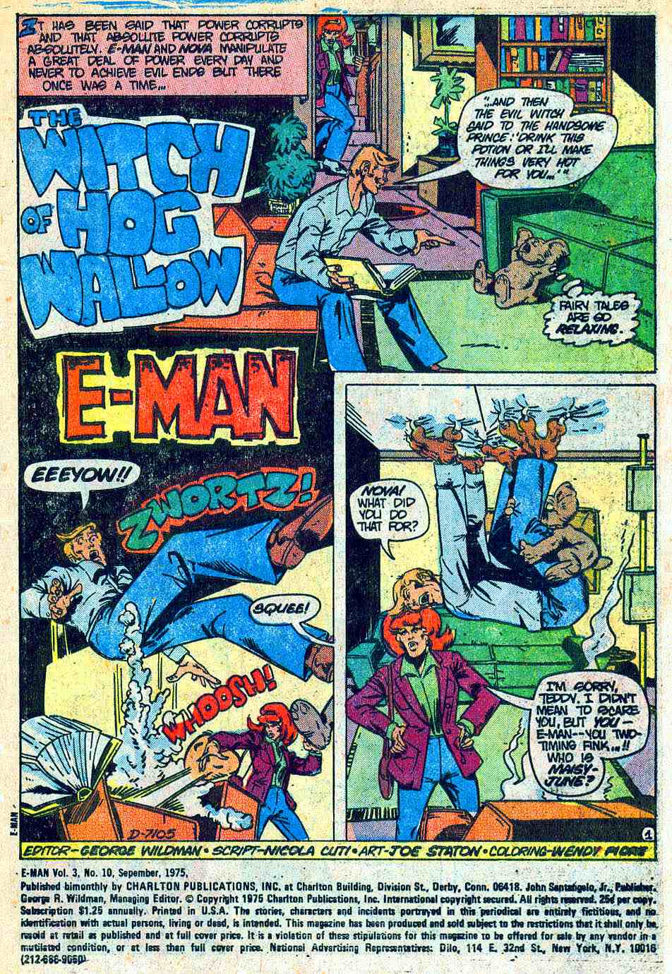 Diversions of the Groovy Kind: Making a Splash: Joe Staton's E-Man