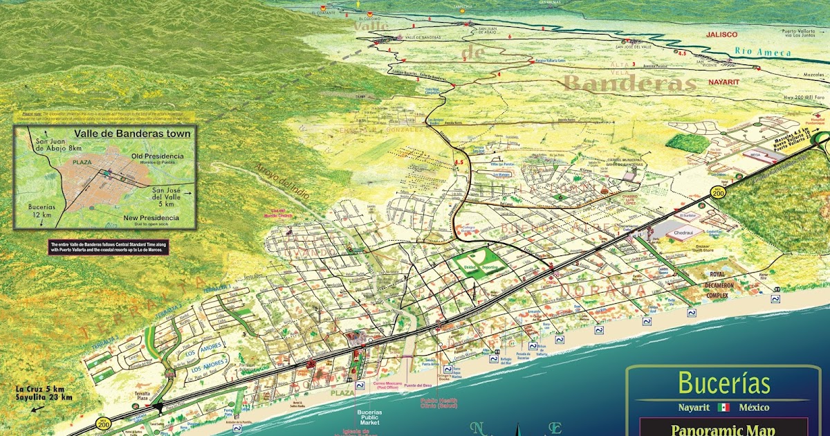 Mapa Jeff Cartography: Bucerias Map
