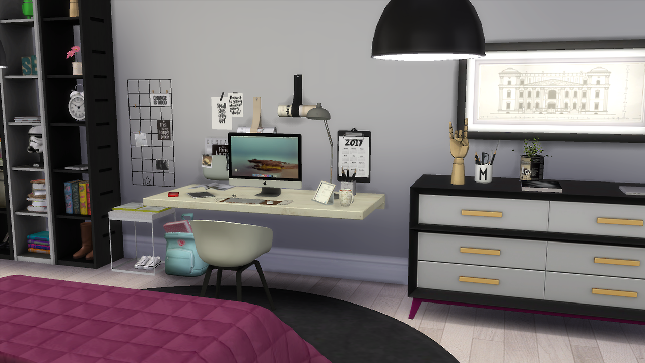 Heartfire: The Sims 4: Tech Bedroom
