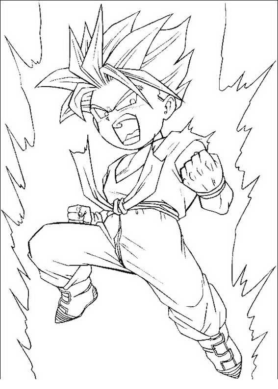 Gohan para colorear - COLOREA TUS DIBUJOS