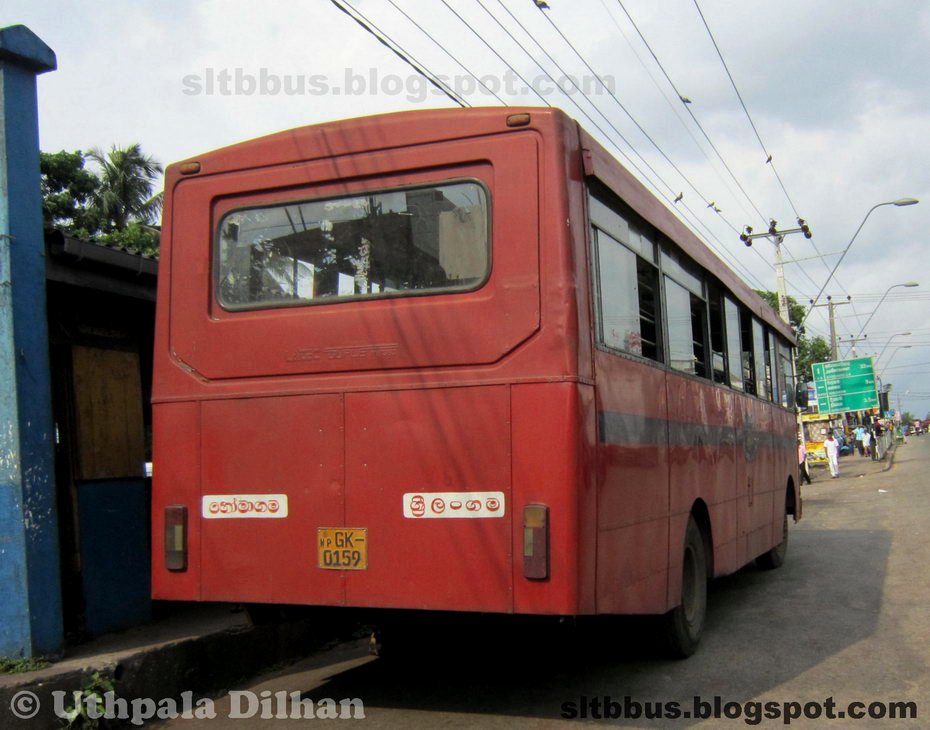 SLTB buses - ශ්‍රී ලංගම බස්: Latec dm bodied TATA LP 1510/52 bus from ...