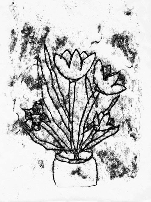 Plastyka: Monotypia - technika jednej odbitki