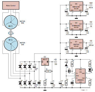 Power Supply with High Voltage Isolation Circuit Diagram
