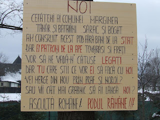 Comuna Marginea : Podul de lemn de la Marginea