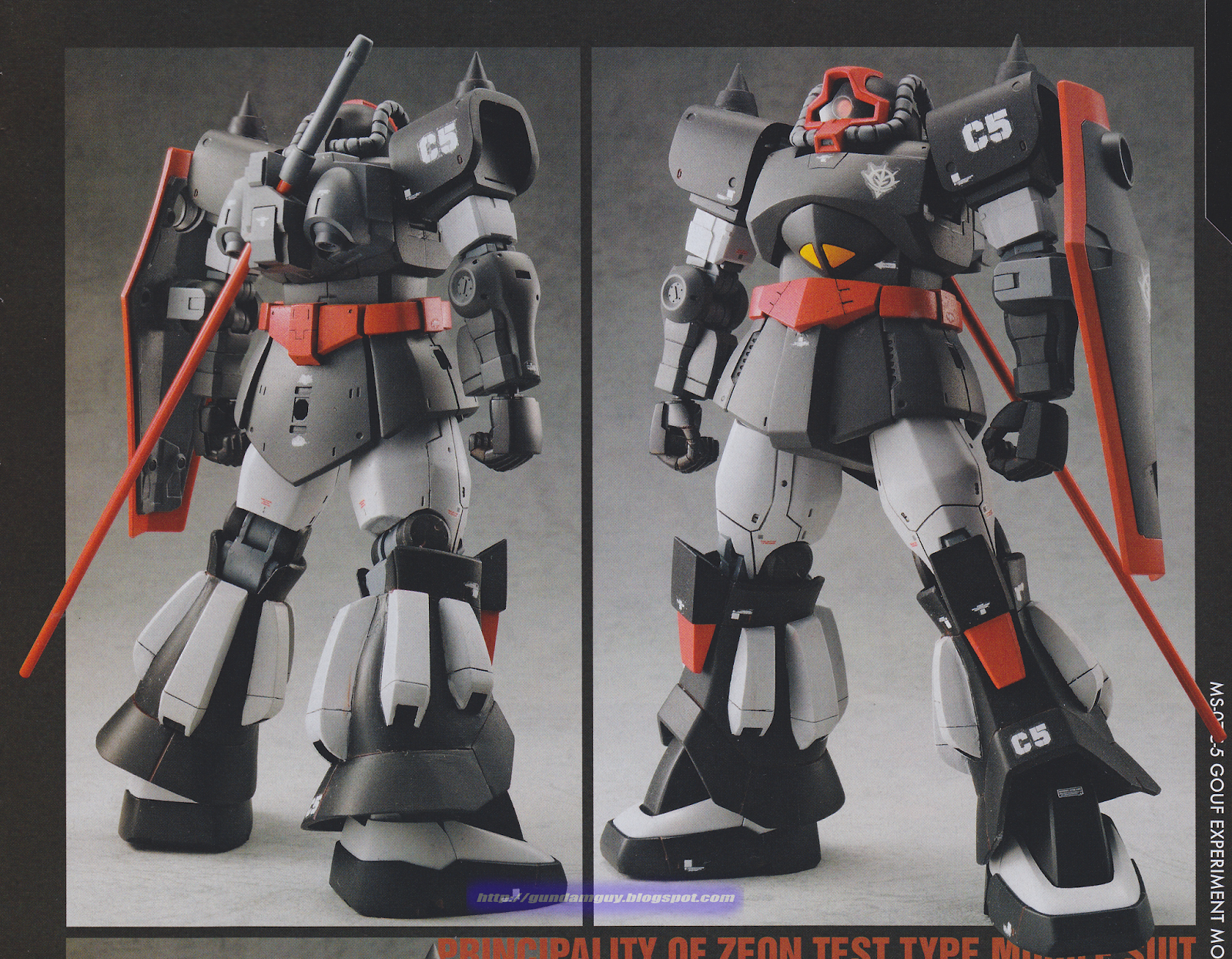 GUNDAM GUY: 1/144 MS-07C-5 Gouf Experiment Model - Customized Build